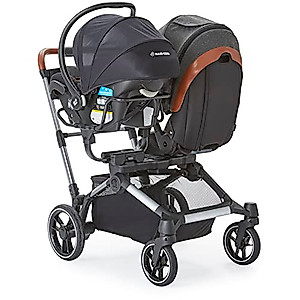 Contours Element Side-by-Side Convertible Toddler and Baby Stroller Single-to-Double, Reversible Seating Options, Infant Car Seat Compatibility, Spacious Storage, UPF 50+ Sun Canopy - Storm Gray