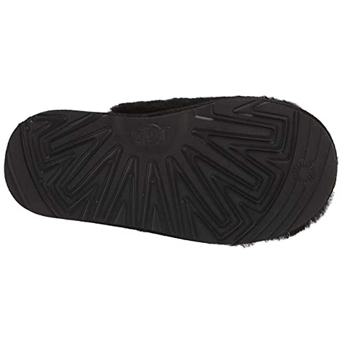 UGG Girls K Fluff Yeah Clog Slipper, Black, 6 Big Kid