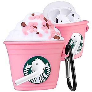 sjiwkso for AirPods 2/1 Case Food Ice Cream Design Funny Drink Cartoon Designer for Airpod Air Pod 1st/2nd Silicone Cover Cases Kawaii Fashion Cool Unique Skin for Boys Girls Kids (Pk)