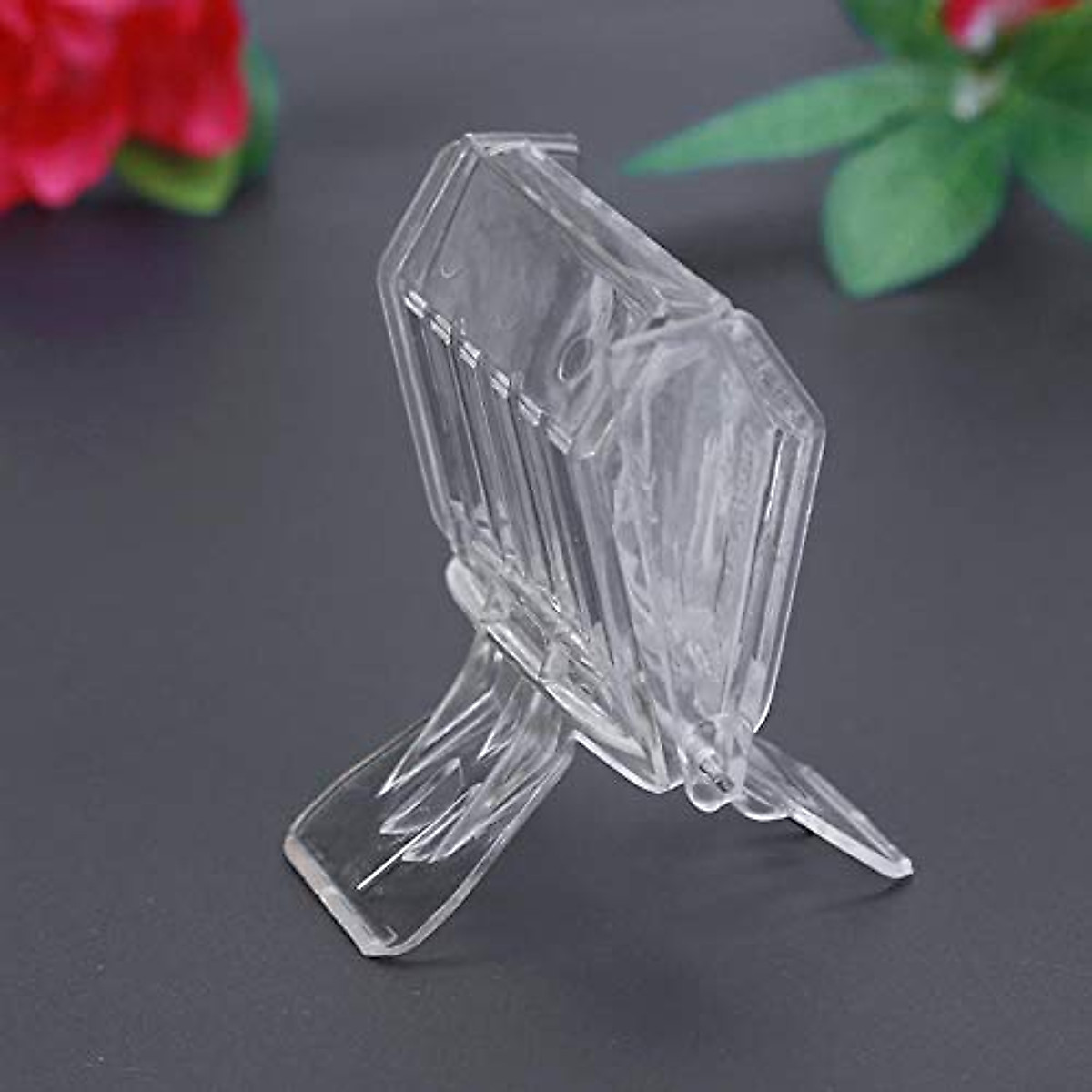 5 Pieces Queen Bee Cage Catcher Clips Plastic Queen Catching Tool Queen Catcher Queen Bee Catcher Queen Bee Cage Bee Queen Marking Catcher for Safely Capture and Store The Queen Bees, Transparent