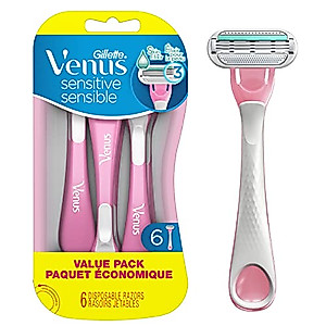 Gillette Venus Sensitive Women's Disposable Razors - 6 Pack