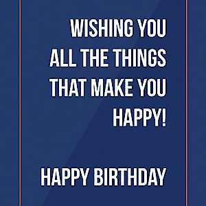Cheers and Happy Birthday Card Brother | Made in America | Eco-Friendly | Thick Card Stock with Premium Envelope 5in x 7.75in | Packaged in Protective Mailer | Prime Greetings