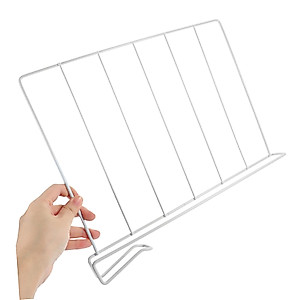 Outanaya 3 Pcs Wardrobe Divider White Shelves Wardrobe Organizing Dividers Closet Organizers and Storage Cupboard Shelf Dividers Closet Organizer Dividers Shelves for Kitchen Cabinets Iron