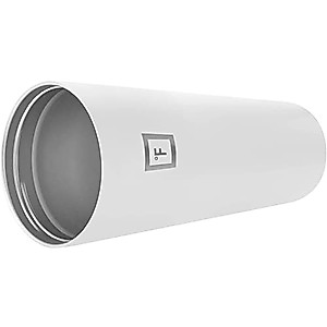 IRON °FLASK Classic Tumbler 2.0-2 Lids, Vacuum Insulated Stainless Steel Bottle, Modern Double Walled, Drinking cup, Simple Thermo Travel Mug, Hydro Water Metal Canteen - Winter White, 32 Oz