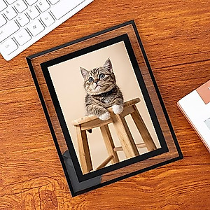 Fixwal 5x7 Picture Frames Set of 3, Black Photo Frame, with Tempered Glass, for Tabletop Display, Wedding Gifts, with Horizontal or Vertical Placement