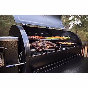 PIT BOSS PB1150G PG1150G Wood Pellet Grill w/Cover and Folding Front Shelf Included, 1150 sq. inch, Black