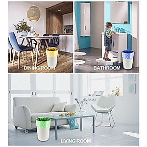 8 Gallon/150pcs Medium Trash Bags, FORID Colorful Clear Garbage Bags, Extra Strong Rubbish Bags for Home, Office, Car/30 Liter/5 Rolls