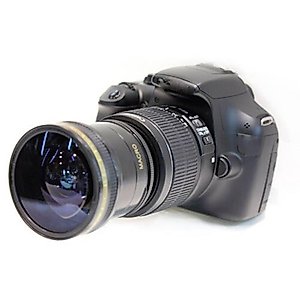 X14 HD 8K Extreme FISHEYE for Canon EOS Digital Rebel T5 KIT w 18-55mm STM Lens