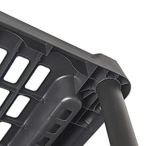 BLACK+DECKER Shelving Unit, Heavy Duty Storage Shelving Unit, Garage Organizer, Indoor and Outdoor, Black (1, 18"x36")