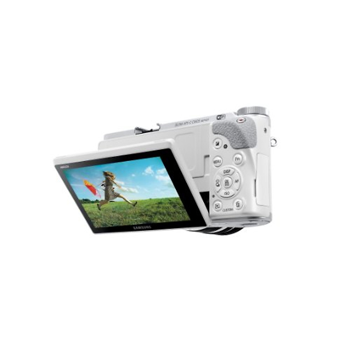 Samsung NX300 20.3MP CMOS Smart WiFi Mirrorless Digital Camera with 20-50mm Lens and 3.3" AMOLED Touch Screen (White)