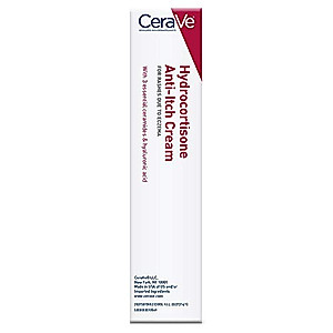 CeraVe Hydrocortisone Cream 1% | Anti-Itch Cream with Temporarily Relief from Rashes with Eczema-Prone & Dry Skin | Itch Relief Cream | Fragrance Free | 1 Ounce