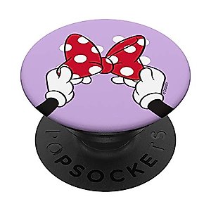 Disney Minnie Mouse's Red Polka Dot Bow PopSockets PopGrip: Swappable Grip for Phones & Tablets