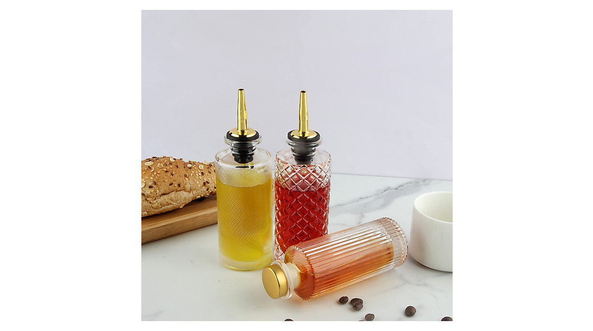 Syrup Dispenser Bottles Set – 3 Pack for Kitchen Essentials