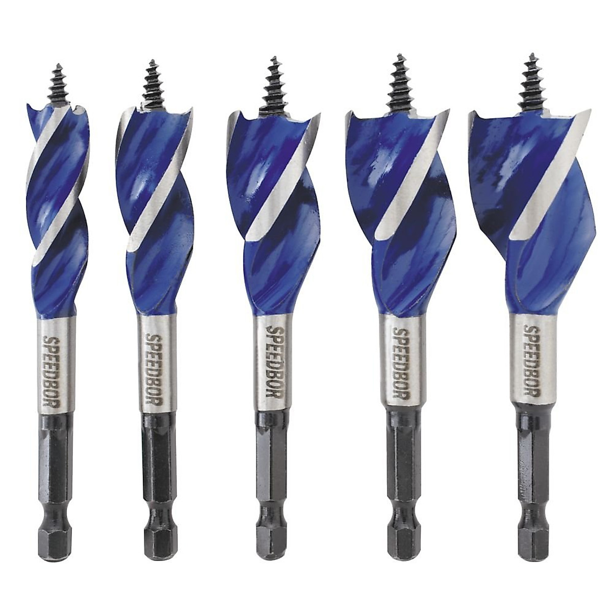 Speedbor 1877240 Irwin Tools Max Wood Drilling Bits, 4-Inch, 5-Piece