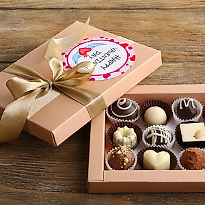 50 Pcs Valentine's Day Gift Stickers Valentines Stickers Round Valentines Labels Valentines Day Stickers for Envelopes Self Adhesive Love Decorative Stickers for Valentine Gift Wrap