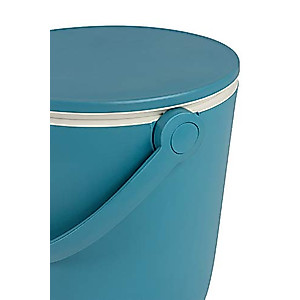 Keter Go Bar 4.2 Gallon Beer and Wine Cooler with Handle and Pop Up Outdoor Table - Perfect for Your Patio, Picnic, and Beach Accessories, Teal