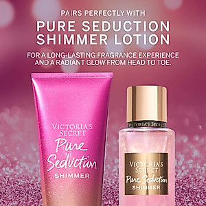 Victoria's Secret Pure Seduction Shimmer Body Spray for Women, Notes of Juiced Plum and Crushed Freesia, (8.4 oz)