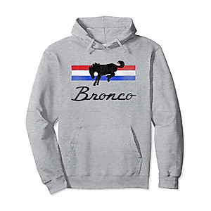 Ford Bronco Logo Stripes Pullover Hoodie