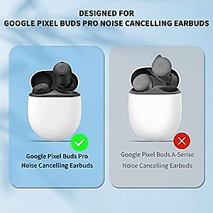 WOFRO Anti-Lost Strap for Google Pixel Buds Pro Earbuds (2022), Sports Soft Silicone Lanyard Accessories Compatible with Google Pixel Buds Pro - Noise Canceling Earbuds Neck Rope Cord (Black)