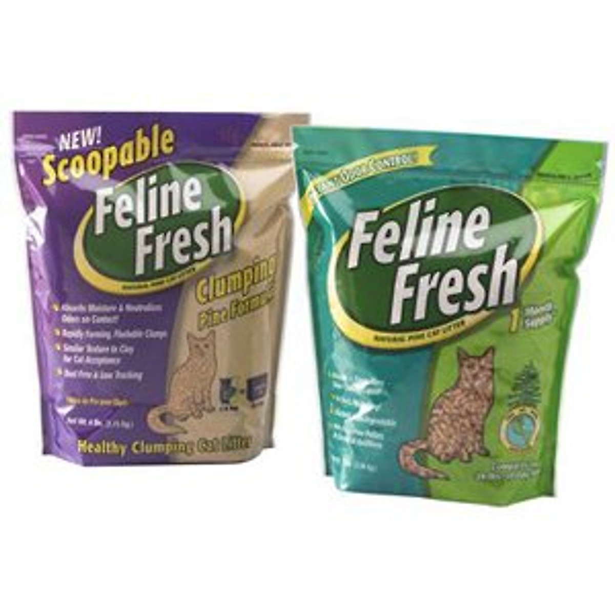 Feline Fresh Clumping Pine Cat Litter 17 lbs.