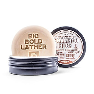 Duke Cannon Supply Co. Men's Shampoo Puck, Gold Rush - Over 175 Washes, Sulfate-Free, 4.5 oz (Pack of 1)