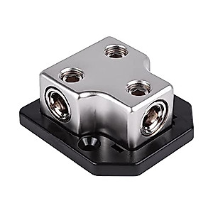 Skar Audio x1 0/4 Gauge Input to x2 0/4 Gauge Outputs Power Distribution Block (SK-DIST-BLK3)