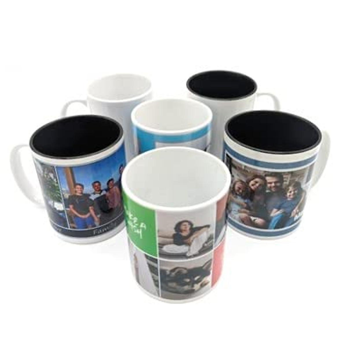 Custom Mate Coffee Mug Personalized with Photos, Images, and Text, White, Black (COFMUGWH11), 11fl oz