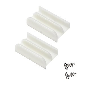M6219 Sliding Shower Door Bottom Guide for Sliding Shower Door, 1/2 in Channels for Glass Shower Door Plastic Guide M6219(2 Pack)