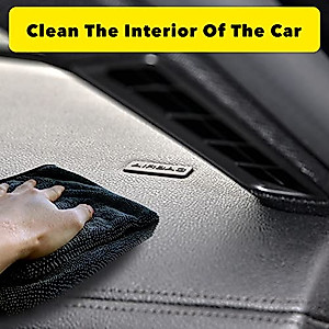 3 Pack Car Cleaning Kit with Auto Interior Dust Brush,Double Head Brush with Soft Nylon Hair and Coral Fleece, Soft Bristles Detailing Brush Dusting Tool for Automotive Dashboard