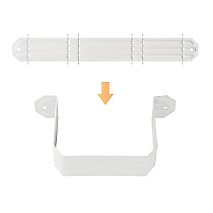 Gutter Downspout Strap downspout offset 3x4， Leader Strap 3x4 rain gutter downspout extension adapter (Leader Strap 3x4-2 pcs)