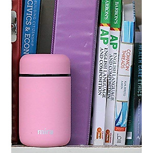 MIRA Kids Lunch Bundle with 7oz Insulated Bullet Flask (Taffy Pink) and 13.5oz Insulated Food Jar (Rose Pink)