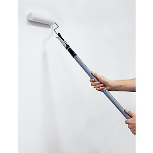 ROLLINGDOG Paint Roller Set - 9 Inch Paint Roller with Extension Pole,Wall Paint Kit Extendable Paint Brush with Tray Kit