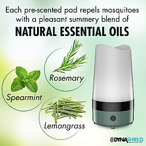 DynaShield DS1000-MSSR Outdoor Mosquito Deterrent Device - Uses Natural Essential Oils - No DEET