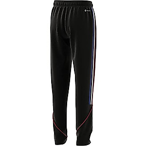adidas Kids' Tiro Pants, Black/Team Power Red, Small