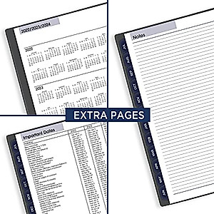 AT-A-GLANCE 2022-2023 Planner, Weekly & Monthly Academic, 8-1/2" x 11", Large, DayMinder, Charcoal (AYC54545)