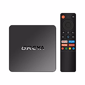 GREVA Android 11 TV Box 2GB RAM 16GB ROM Support Dual Band WiFi 2.4G/5G Voice Remote Control BT 5.0 4K HDR Smart Streaming Media Player