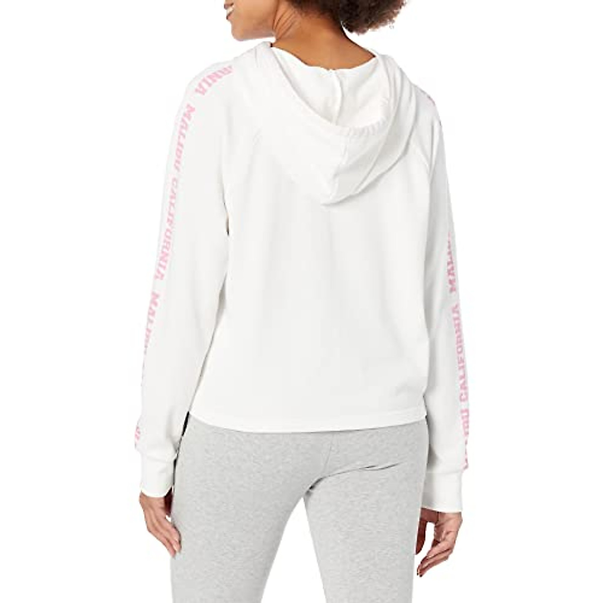 PJ Salvage Loungewear Barbie-Hang W/Friends Hoody, Ivory, M (Women's 6-8) Apparel