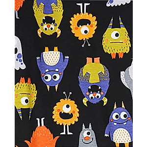 The Children's Place baby girls Family Matching Christmas Holiday Sets, Snug Fit 100% Cotton, Adult, Big Kid, Toddler, Pajama Set, Hlwn Monster, 6 US