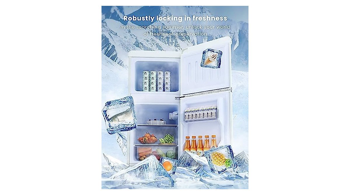 Bodare Retro Mini Fridge - Energy-Efficient & Stylish