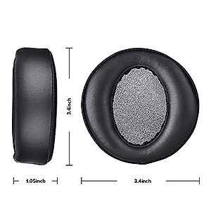 Earpads for Sony MDR-XB950BT Replacement Ear Cushion Pads with Protein Leather and Memory Foam for Sony MDR-XB950BT XB950B1 XB950N1 On Ear Headphones ONLY, Black