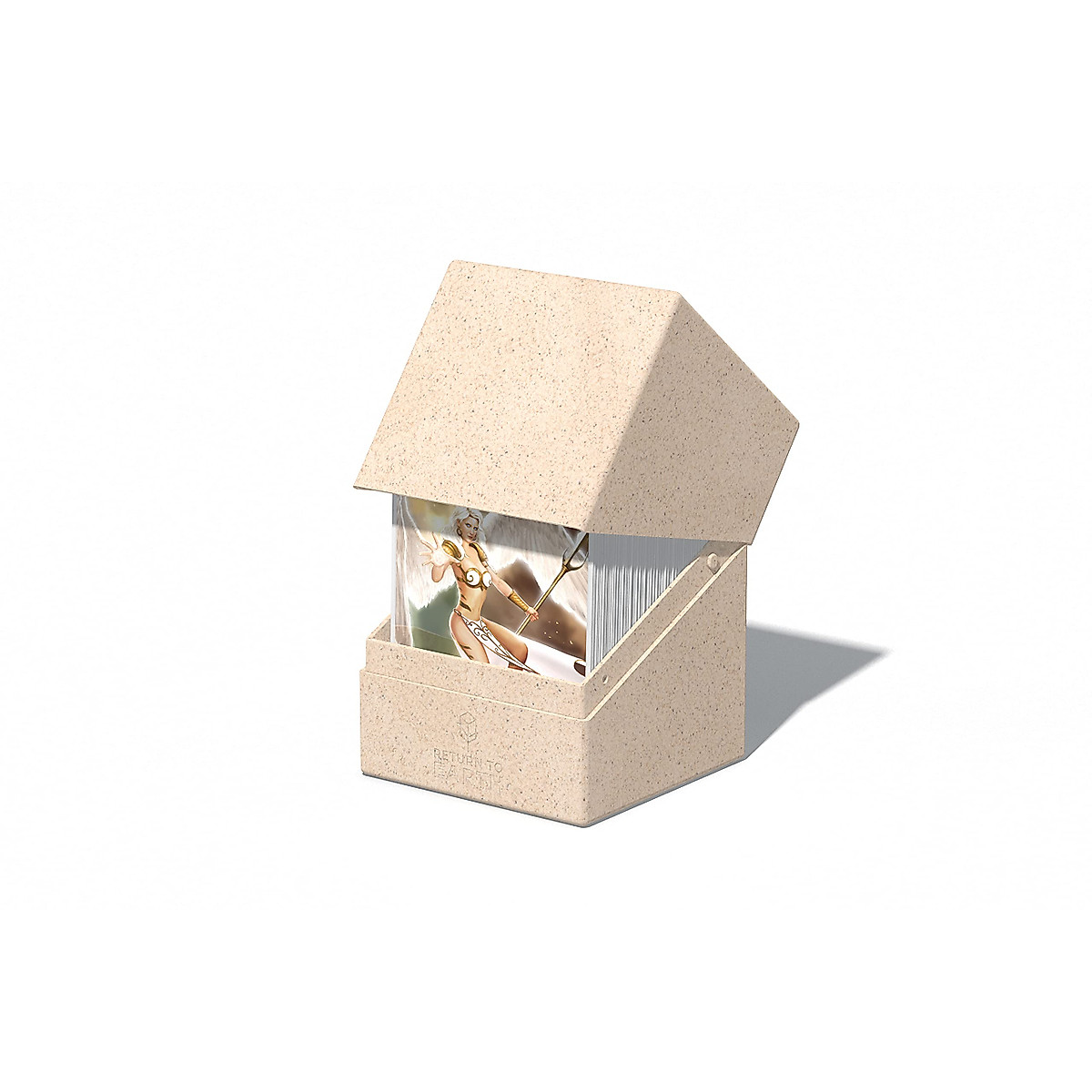 Ultimate Guard RTE Boulder 100+, Deck Case for 100 Double-Sleeved TCG Cards, Natural Color, 97% Renewable, Made in Germany, Secure & Durable Storage