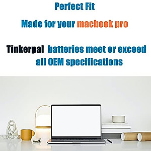 Tinkerpal A1964 Laptop Battery Compatible with MacBook Pro 13" (A1989) Mid 2018 2019 A2251 2020 EMC 3214 EMC 3358 3348 BTO/CTO MR9Q2LL/A MR9R2LL/A MR9T2LL/A MR9V2LL/A MV962LL/A MV9A2LL/A MV962LL