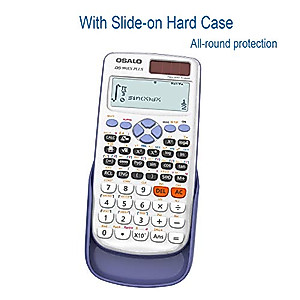 OSALO Scientific Calculator 417 Function 2 Line 10+2 Digits Written Display Solar Scientific Calculator (OS 991ES Plus)