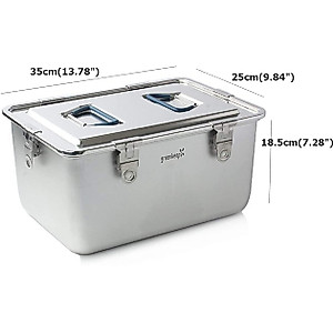 Greenkeeps All Stainless Steel Storage Airtight Food Container with Lid (11.5L (389 Oz))