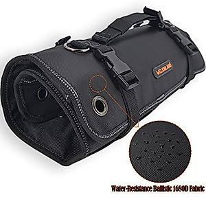 22-Pockets Wrench Roll, 0.25-1.25" Wrench-Set Tool Roll, Wrench roll bag, Tool wrap, Wrench bag, Wrench wrap, Wrench sleeve, Wrench pouch, Wrench tool roll, Wrench holder bag, Wrench roll up organizer