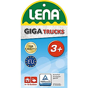 Lena Ksmtoys Construction Toys Powerful Giants Toy Garbage Truck with Garbage and Recycle Bin and Dumpster in Yellow and Black Toys for Boys or Girls Age 3+