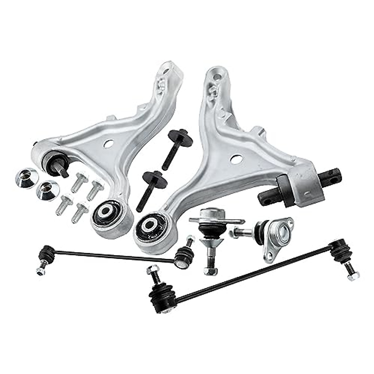 Front Suspension Wishbone Control Arms Compatible With Volvo S60 I 384 / S80 I 184 / V70 MK2 QSJ3237S QSA1996S
