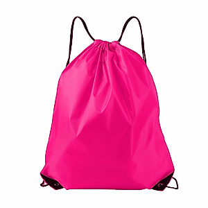 Drawstring Backpacks, 20 Pack Bulk Drawstring Bags, Cinch Bags for Outdoor Sports,travel storage bag,gift bag- Fuchsia