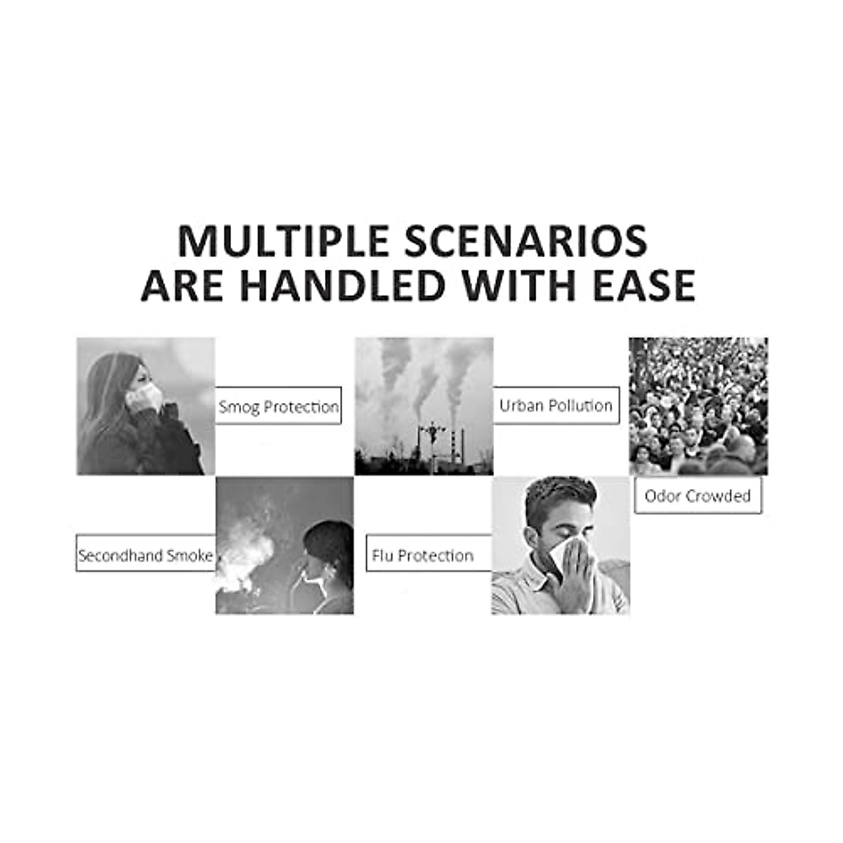 Black KF94 Mask 50PCS for Adult Protective 3D Face Safety Dust Mask 4 Ply Disposable Face Mask Suitable for daily protection