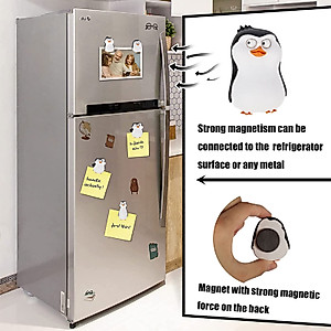 ngaty Penguin Refrigerator Magnets - Animal Decor Resin Magnet,4PCS,3D Penguin Magnet for Kitchen Fridge & Locker,Home Decor & Office Decorative.